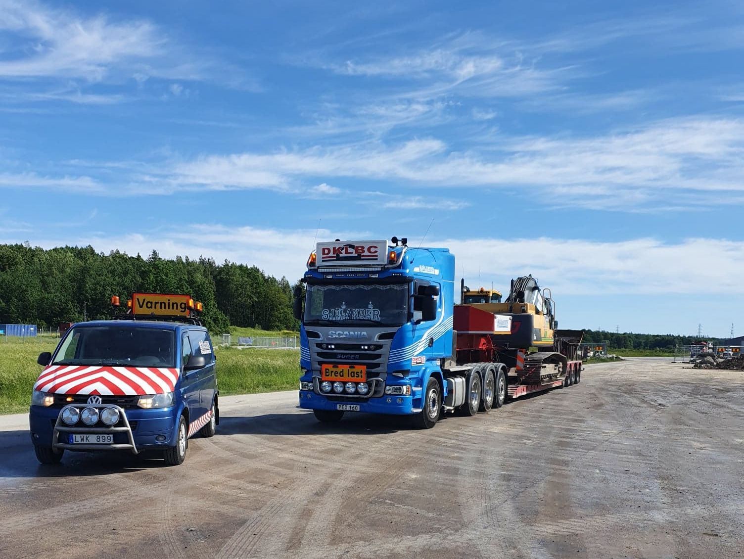 Vår maskintrailer | Sjölander Maskintransport